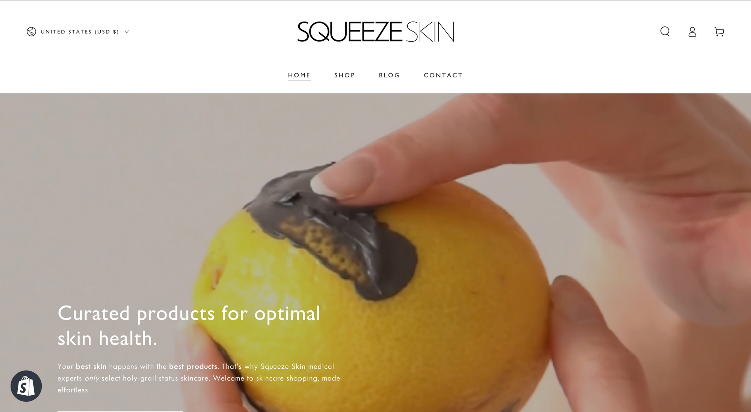 Squeeze Skin Website